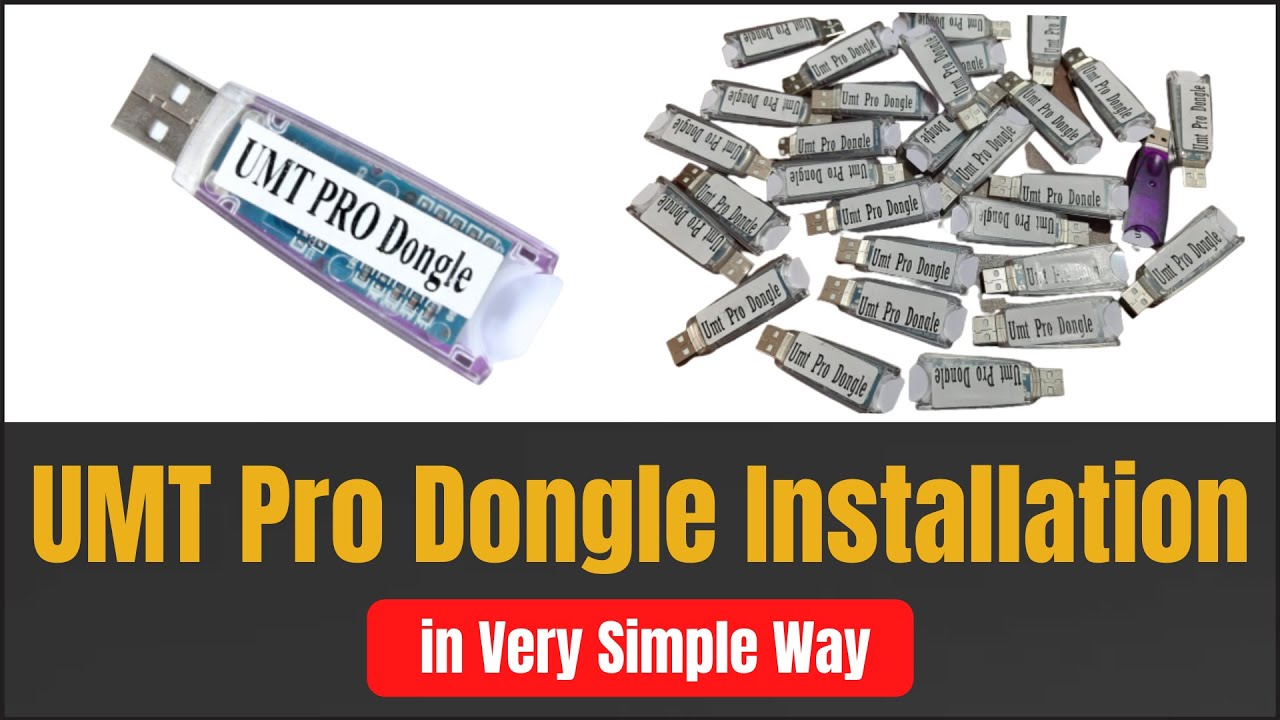 UMT Pro Dongle Installation in Simple Way - YouTube