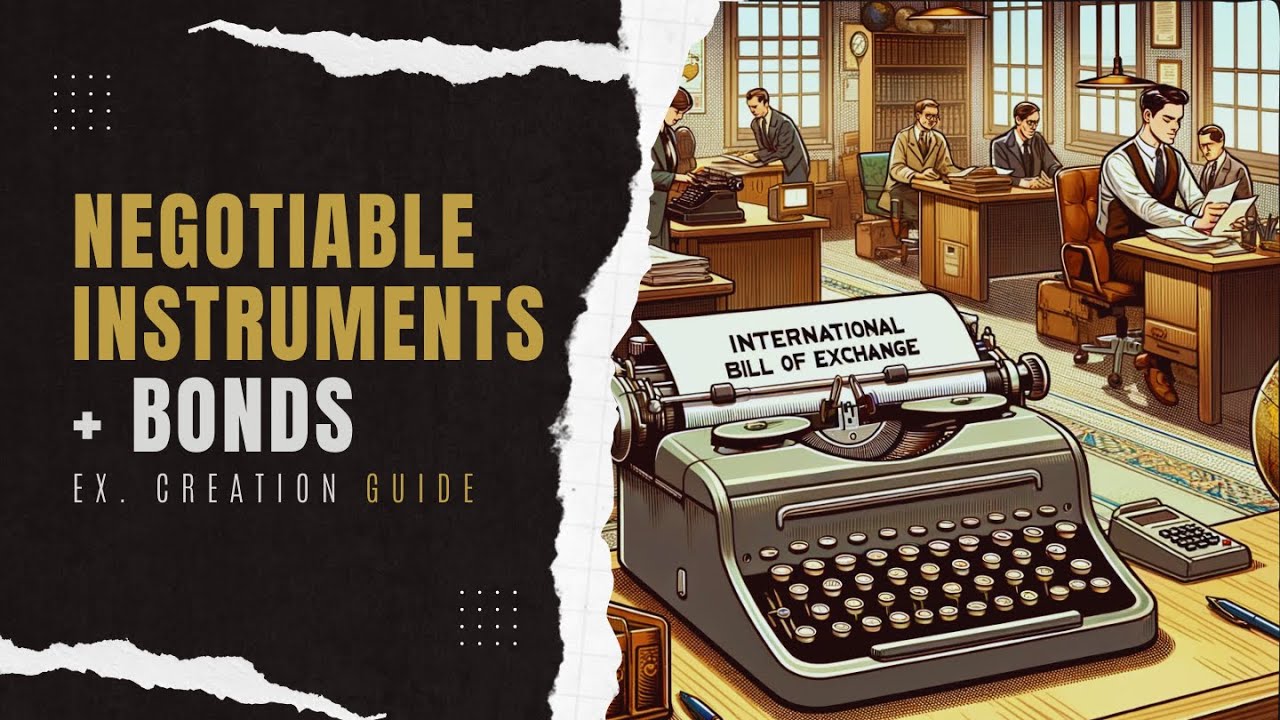 YUSEF EL - Bond Basics 101 - How To Create Private Bonds For Negotiable ...