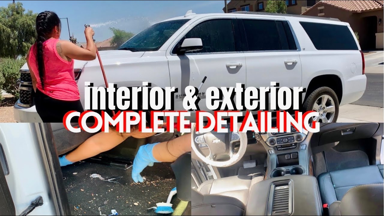 DEEP CLEANING SUV Complete Detailing/ How to Wash Big Car # ...