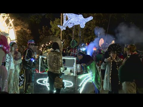 Krewe Mosaique parades in the French Quarter for its first Carnival ...