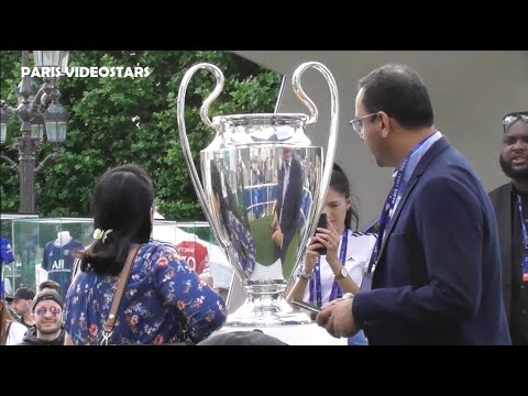 UEFA Champions League UCL final trophy displayed @ Paris 27 may 2022 ...