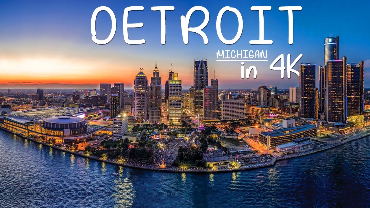 🌍 Detroit | Michigan | USA 🇺🇸 | Through A Drone's Eye | 4K(60FPS) Drone ...