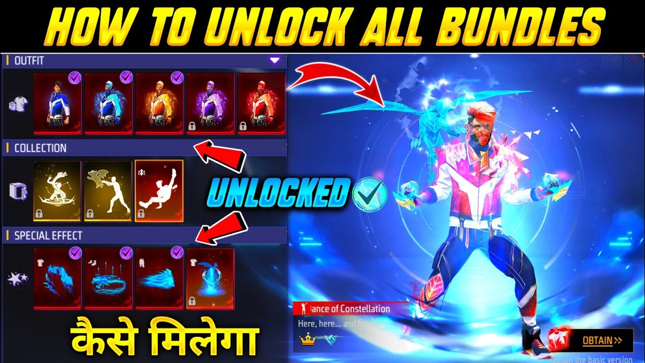 How to unlock ffws all evo bundles | how to unlock all emotes in ffws ...