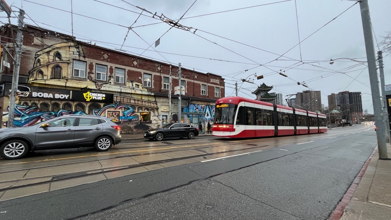 TORONTO LIVE Cycling From Broadview Ave & Gerrard St E to Sir Isaac ...