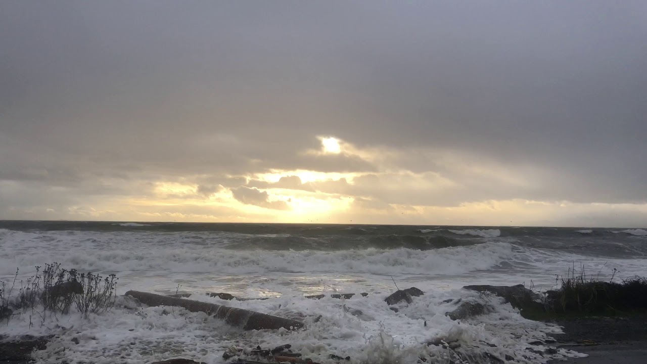 Storm hits Victoria,BC-Esqimalt Lagoon - YouTube