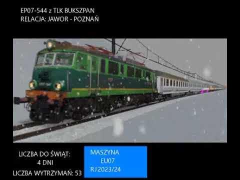 Maszyna EU07: RJ 2023/2024 #76 - 20.12.2023 - YouTube