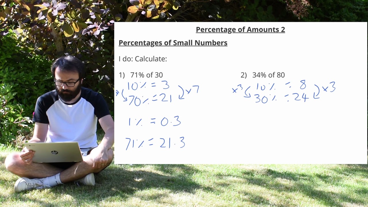 Monday 1st June, Video 3: Finding a Percentage of a Small Number - YouTube