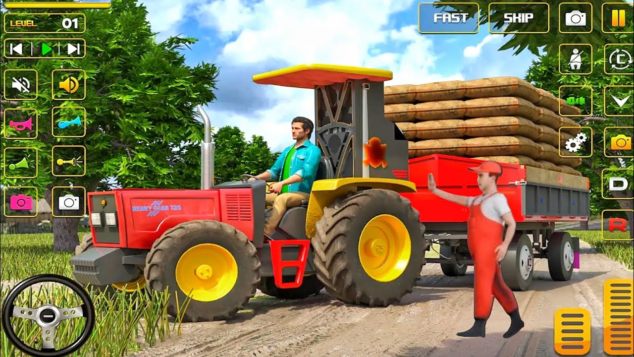 Modern Tractor Farming Driving Simulator 3D 2026 Real Tractor Games New ...