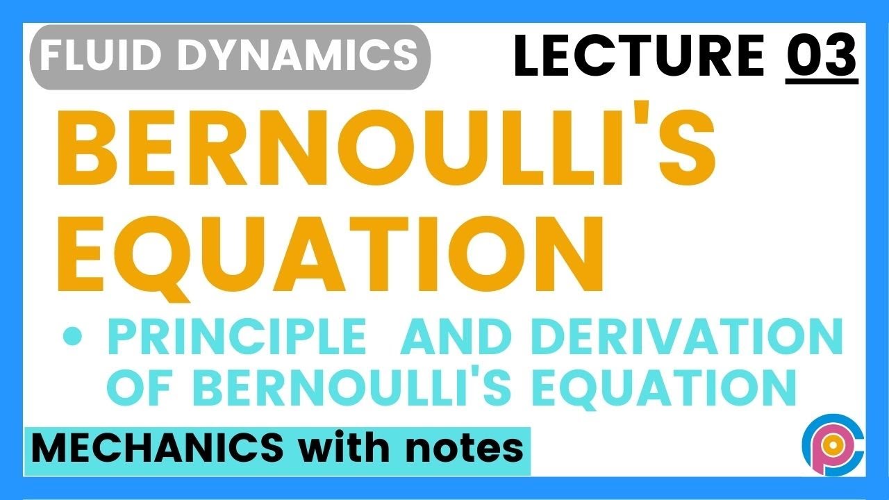 Bernoulli equation | Bernoulli equation derivation | Bernoulli equation ...