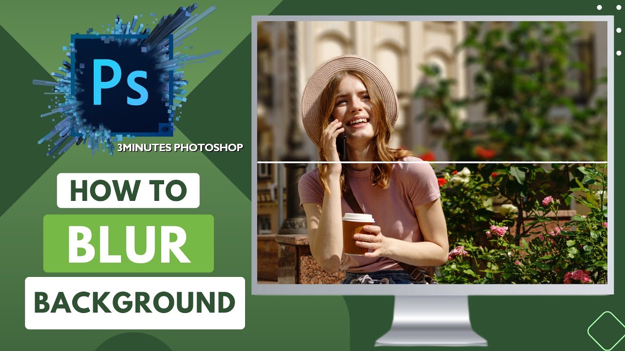 how to blur background in #photoshop - YouTube