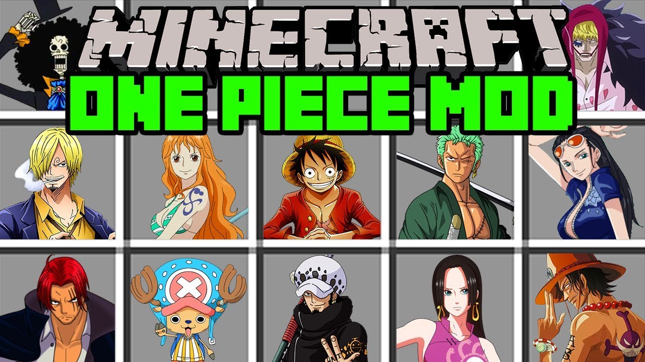 Minecraft ONE PIECE MOD! | EAT DEVIL'S FRUIT, GET SUPERPOWERS, PIRATES ...