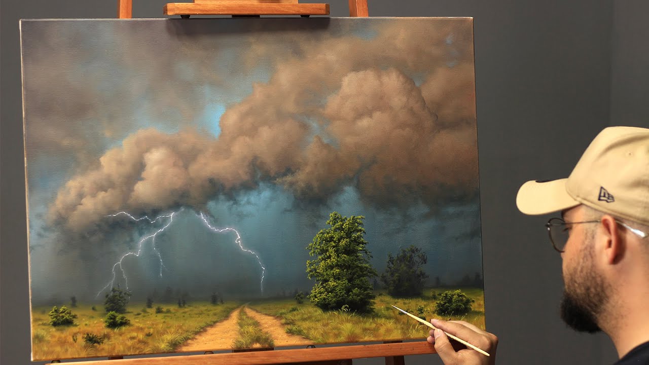 Pintando uma tempestade | Painting a storm - YouTube