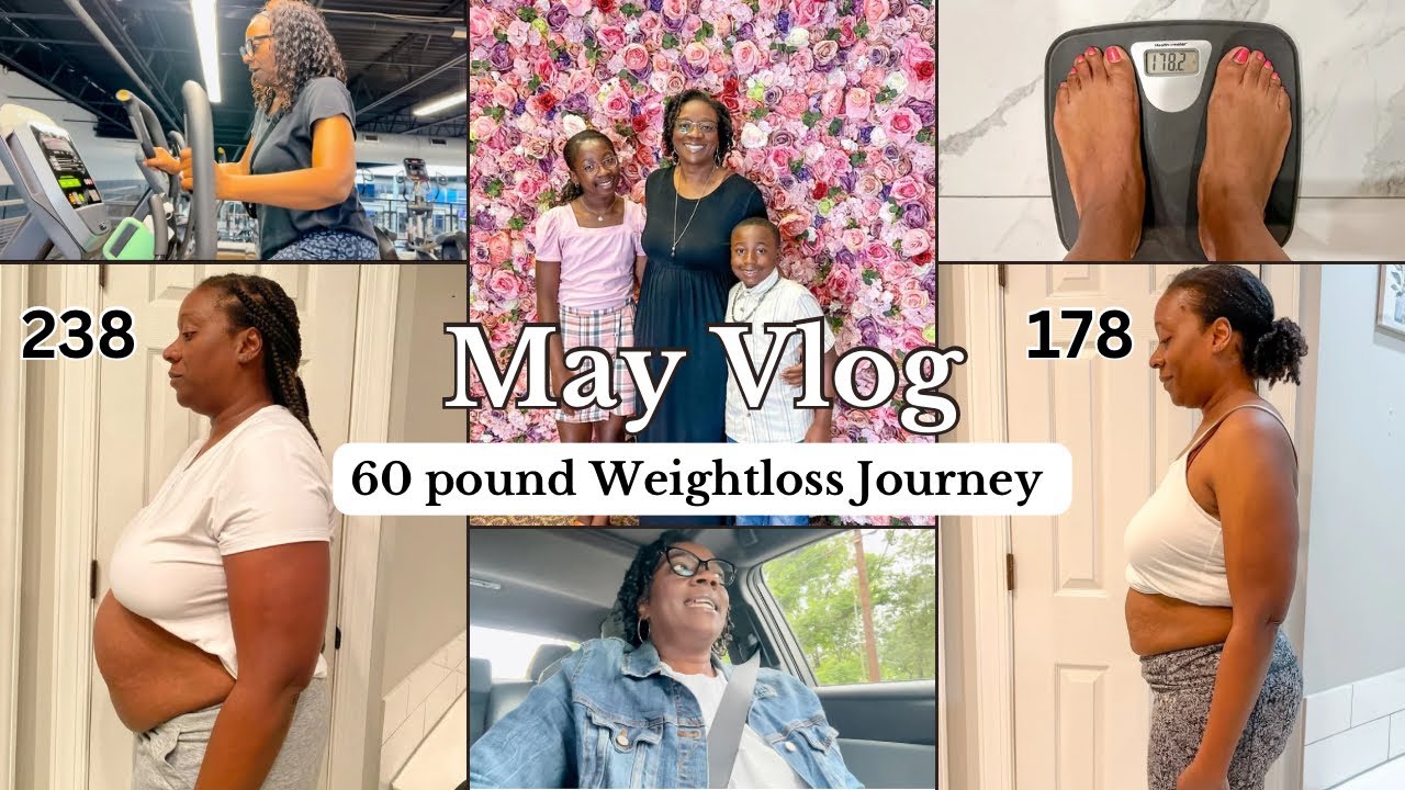 May Vlog | 60 Pound Weight Loss | Back In The Gym | What I Ate - YouTube