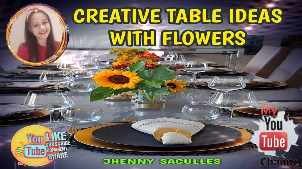 CREATIVE TABLE IDEAS WITH FLOWERS JHENNY SACULLES YouTube creative-table-ideas-with-flowers-jhenny-saculles-youtube