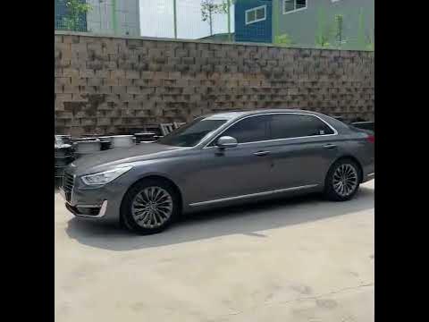 제네시스EQ900 19인치 블랙크롬 휠튜닝 스퍼터링 휠복원 - YouTube