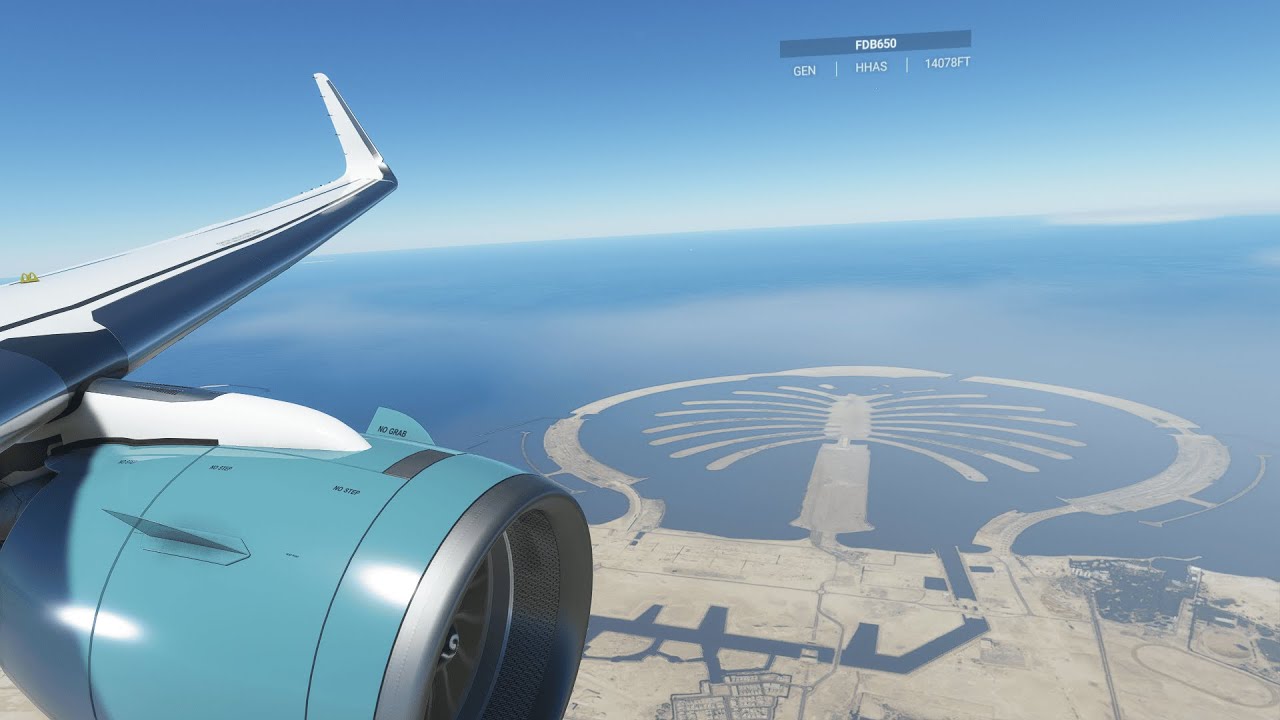 Microsoft Flight Simulator 2020 Abu Dhabi- Dubai - YouTube