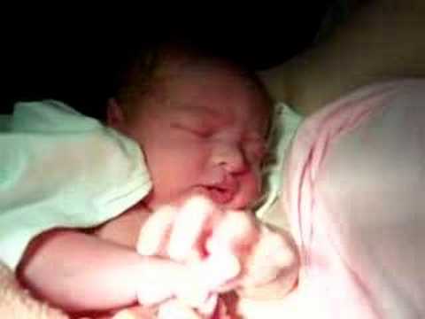 our baby Riley at a few minutes old! - YouTube