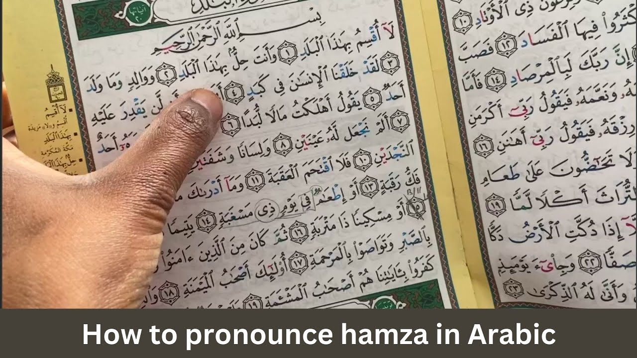 How to pronounce hamza in Arabic: Arabic for beginners : Self teach ...