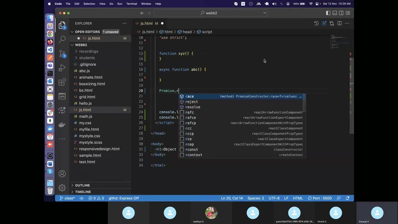 Async-Await (Async functions) and Event loop (Javascript execution model) 2022-11-12 (Telugu ...