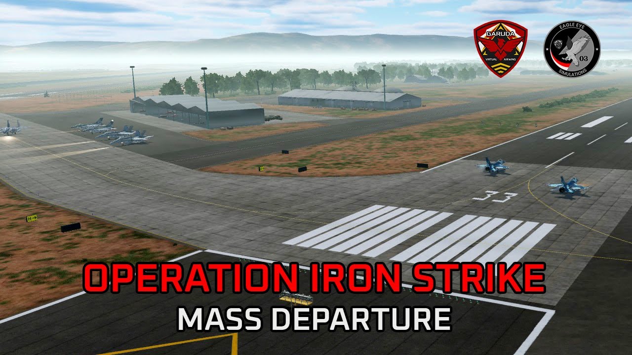 Operation Iron Strike - Mass Departure (full comm) | DCS Indonesia ...
