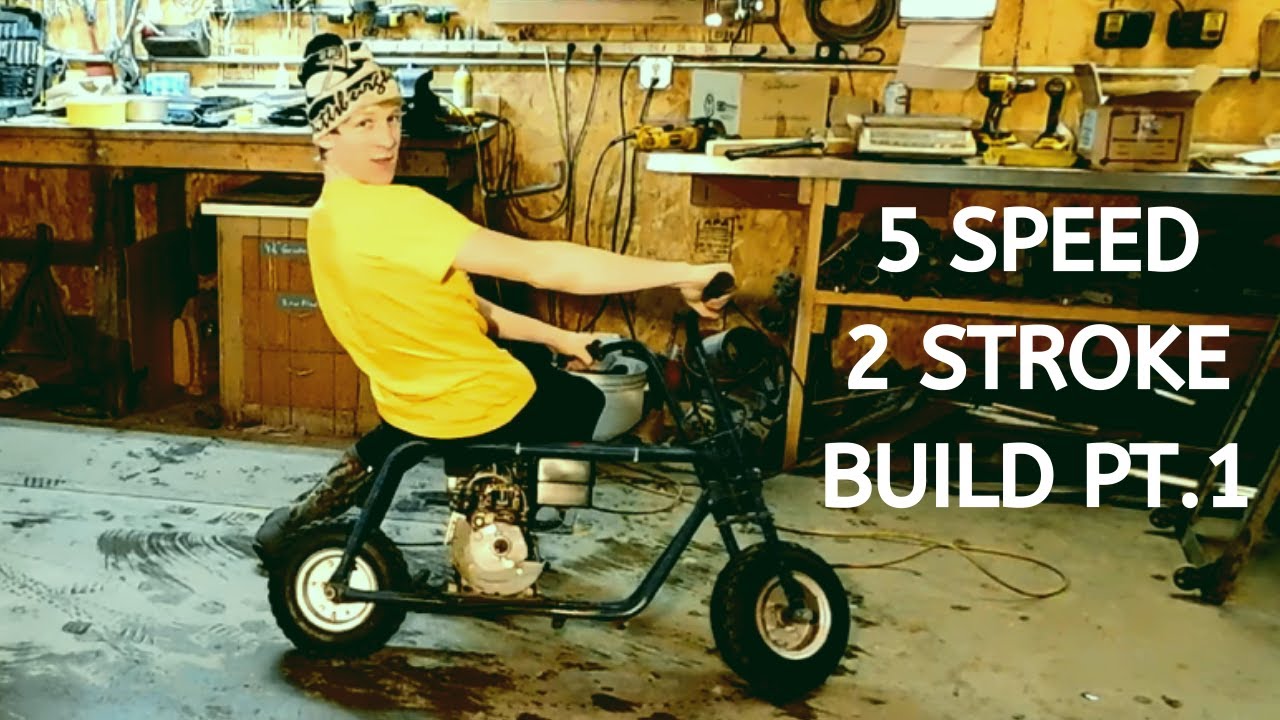 2 Stroke Mini Bike Build Pt.1 - YouTube