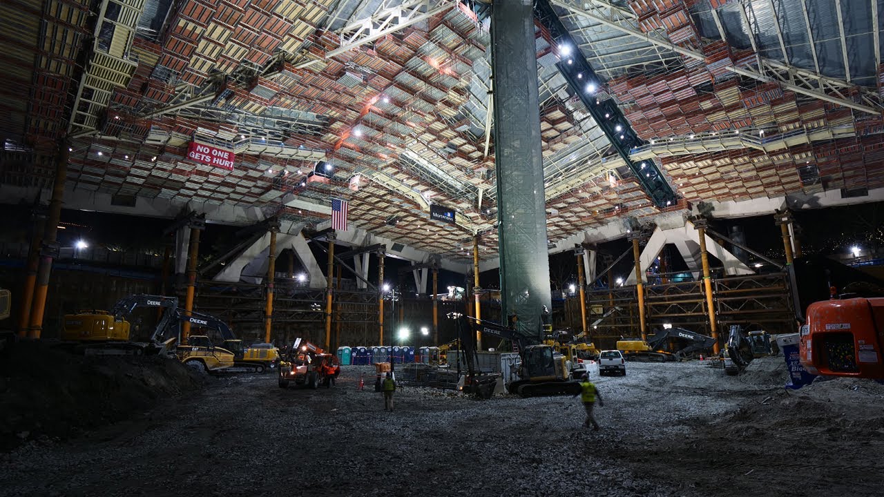 Excavation Phase of New Arena Yields Stunning Results - YouTube