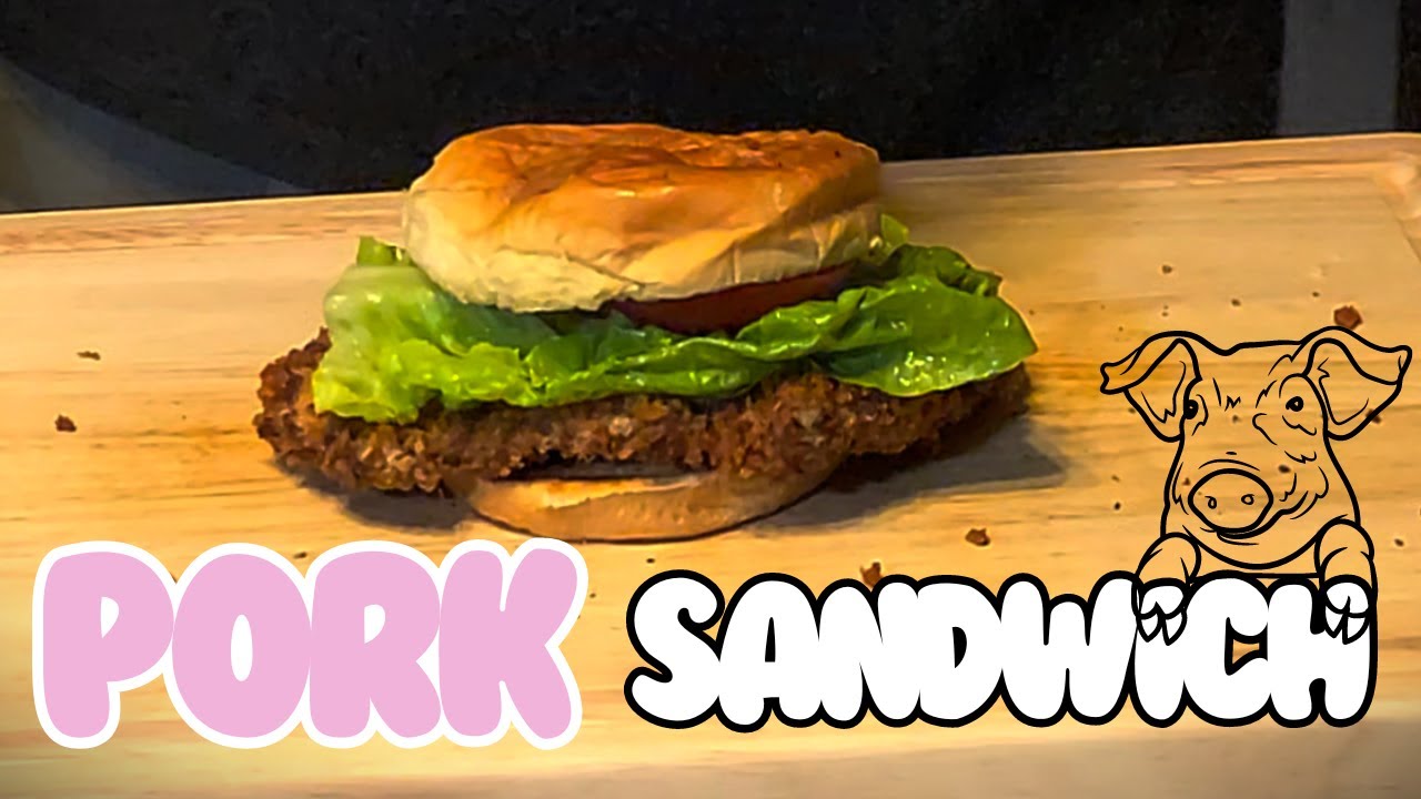 Fried Pork Tenderloin Sandwich or aka pig ear sandwich - YouTube