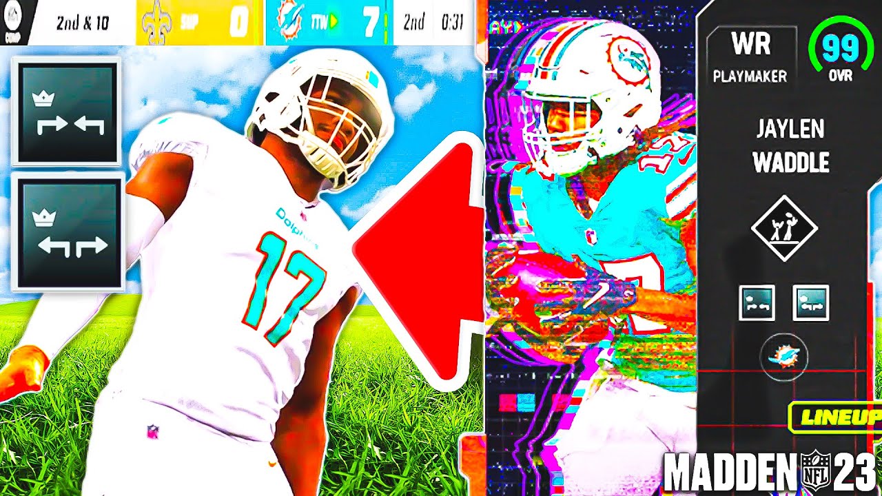 WADDLE WADDLE🐧 98 STANDOUT JAYLEN WADDLE CARD REVIEW (MADDEN 23 ...