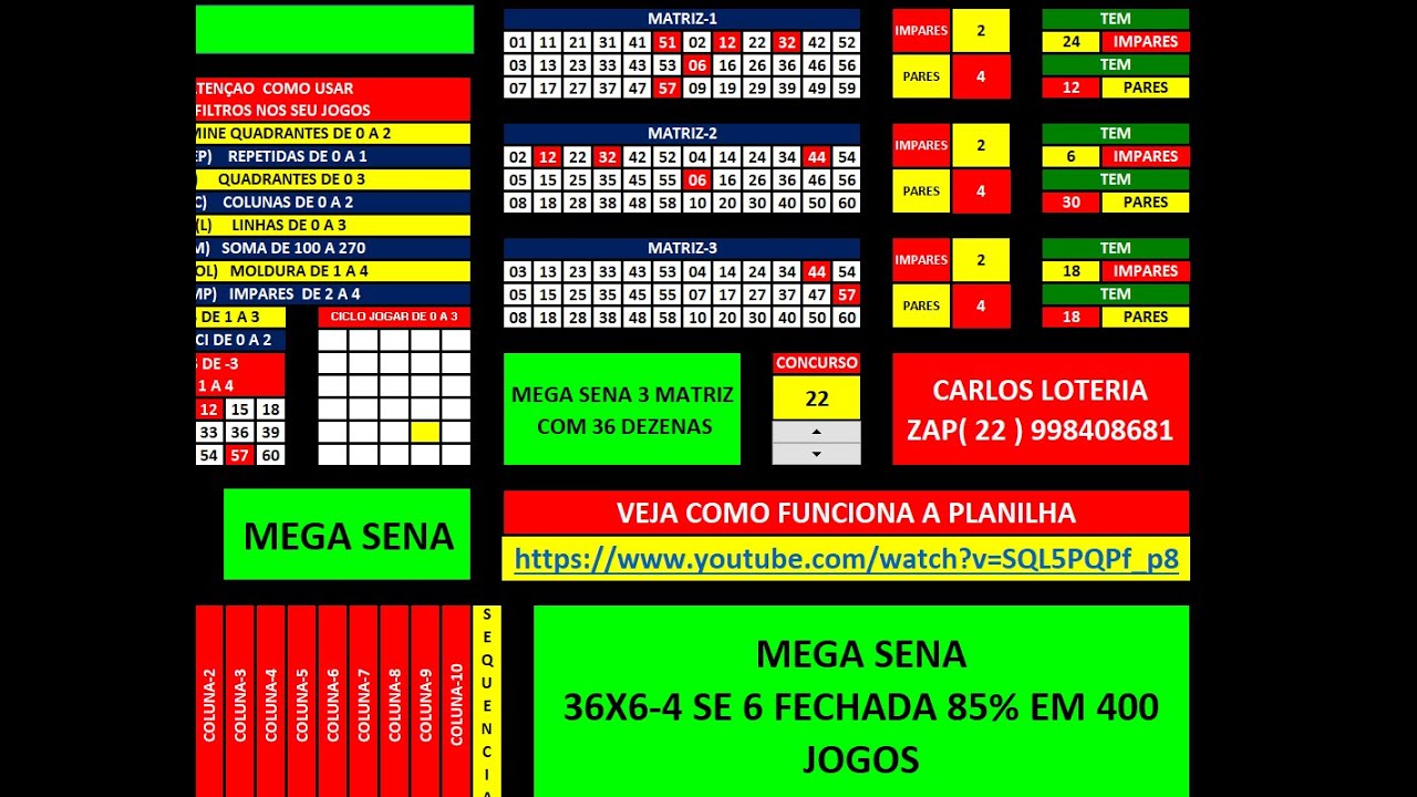 MEGA SENA 36 DEZENAS PLANILHA GRATIS - YouTube