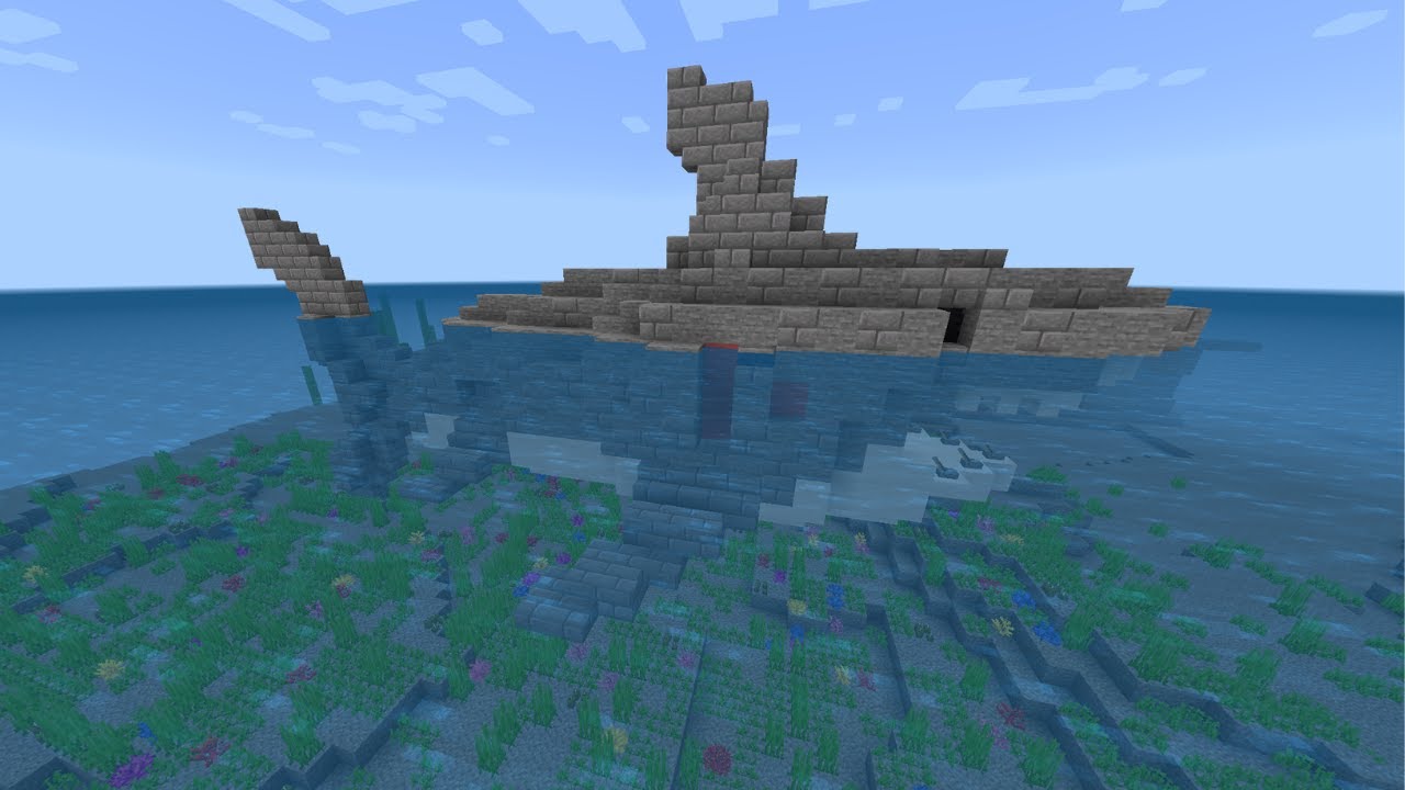 Building a MEGALODON in MINECRAFT | Epic Build World - YouTube