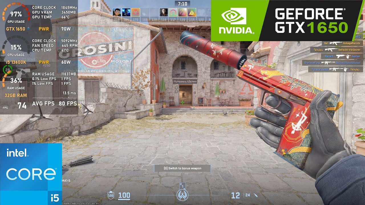 GTX 1650 | Counter-Strike 2 - 1080p Max Graphics - YouTube