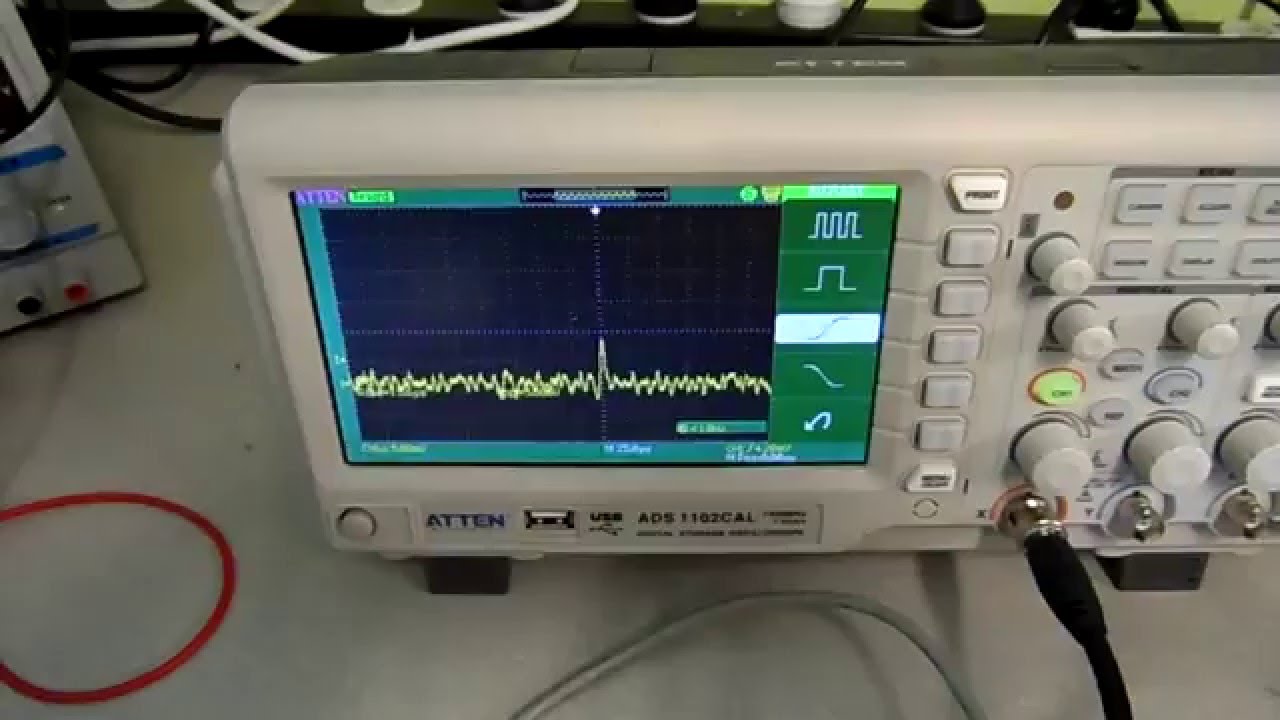 Solid State Ionising Radiation Detector - Test 1 - YouTube
