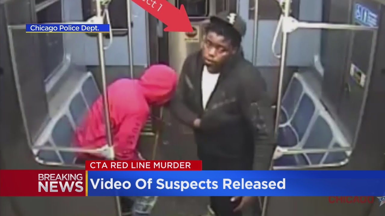 CTA Red Line homicide suspects captured on camera - YouTube
