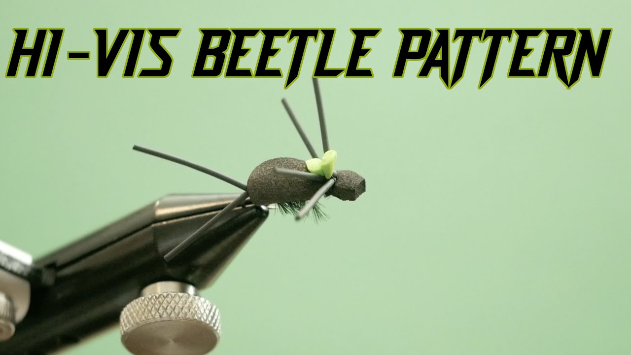 Hi-Vis Foam Beetle - Fly Tying - YouTube