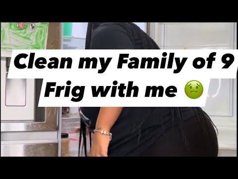 Clean my family of 9 frig with me #cleaning #cleaningmotivation # ...