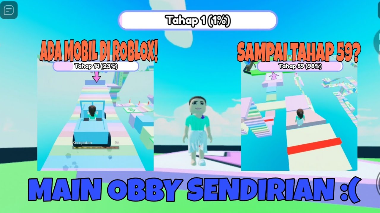 Pertama Kali Main Roblox Obby Roblox Indonesia Youtube