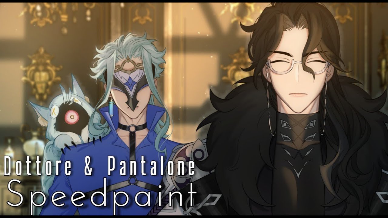 Dottore & Pantalone Hug | Comic Speedpaint【Genshin Impact】 - YouTube