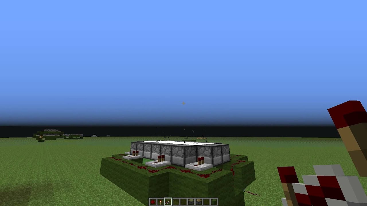 Minecraft - anti air cannon (slime block version) - YouTube