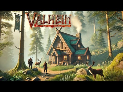 With a chimney and some deer hide, we will survive! | Valheim Co-op ...