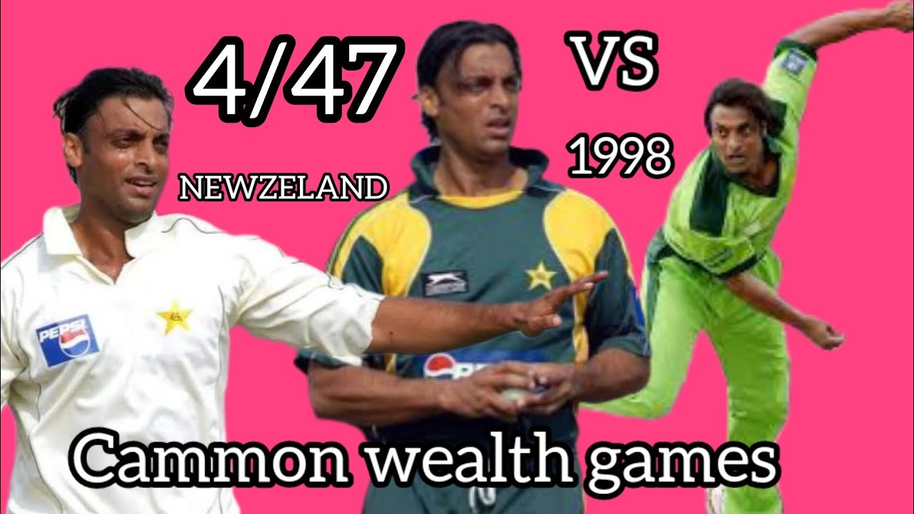Cammon wealth games 1998 Pakistan vs Newzeland SHOAIB AKHTAR four ...