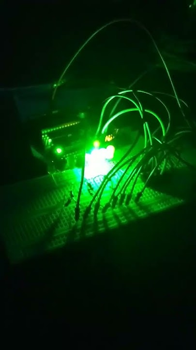 Arduino IDE + Elegoo Uno R3 cicuito 8 leds + 74HC595 - YouTube