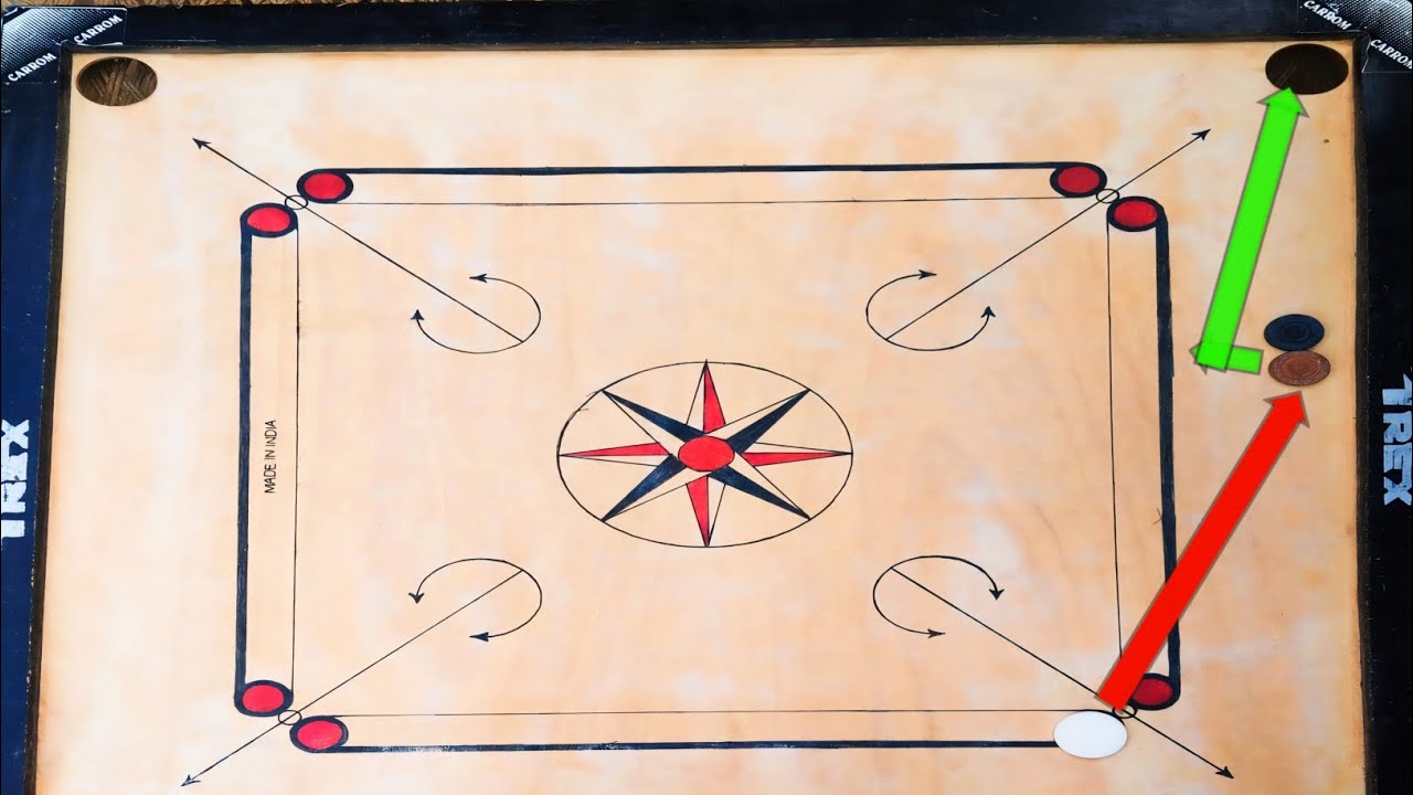 Top 5 king and important tips and tricks in carrom जो बार-बार आता है ...