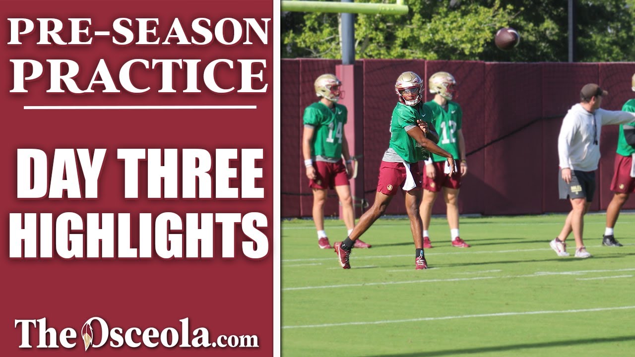 FSU Football | Highlights from Seminoles’ third preseason practice in ...