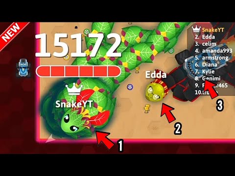 Epic Snakeio Gameplay! I Feed Cute Bot In Snake.Io 🐍 - YouTube