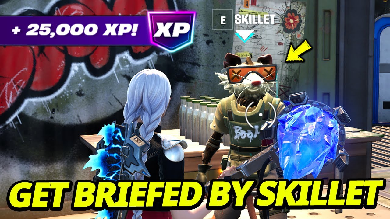 How to EASILY Get Briefed By Skillet at his Hideout - Fortnite Story XP ...