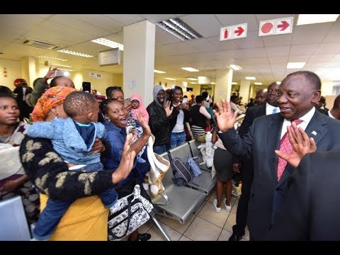 President Cyril Ramaphosa visits the South Africa Social Security ...