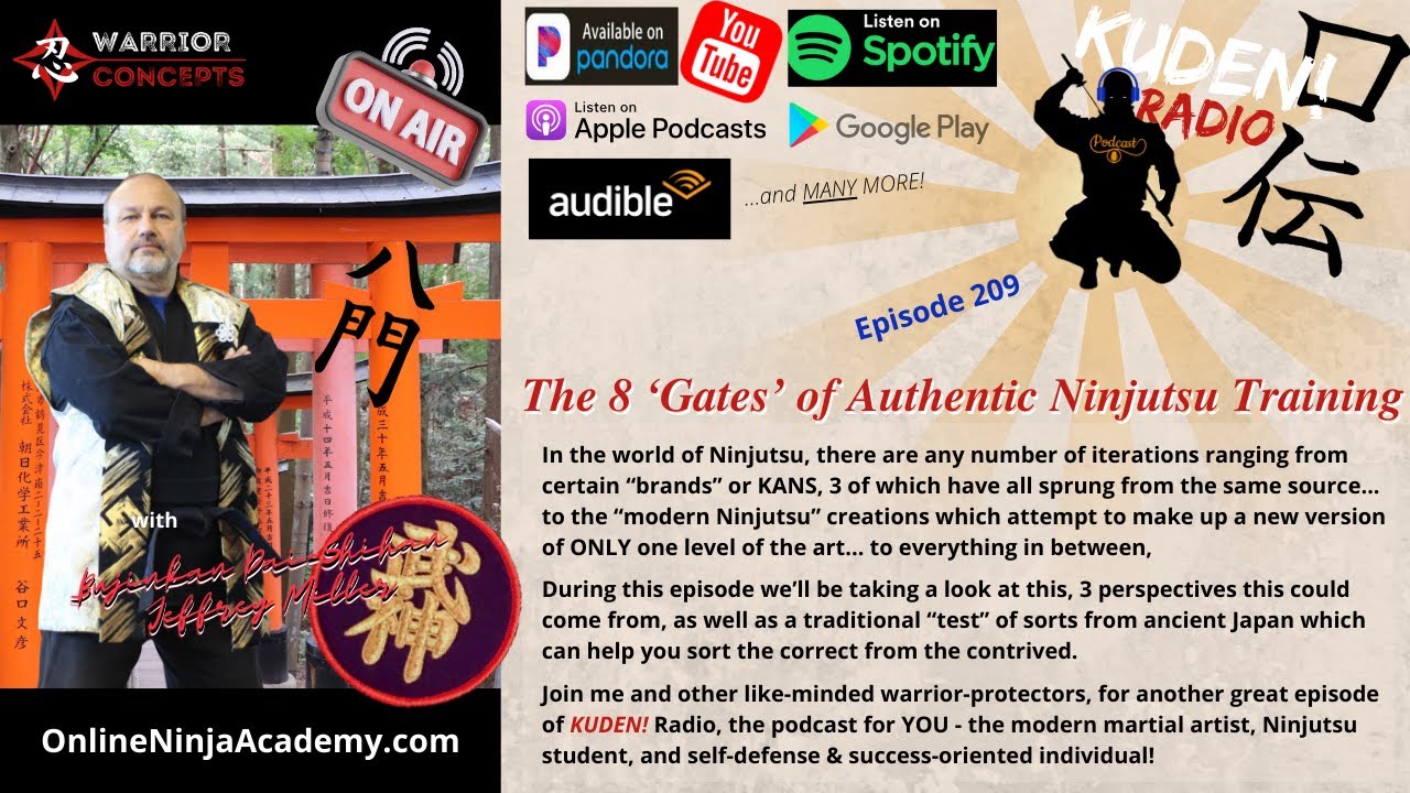 The 8 'Gates' of Authentic Ninjutsu | KUDEN! e209 - YouTube