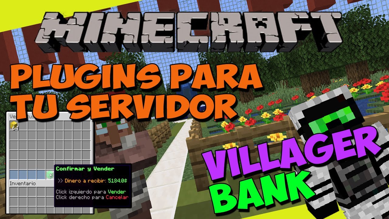 PLUGINS para tu SERVIDOR de Minecraft - VILLAGER BANK (Vende tus Items ...
