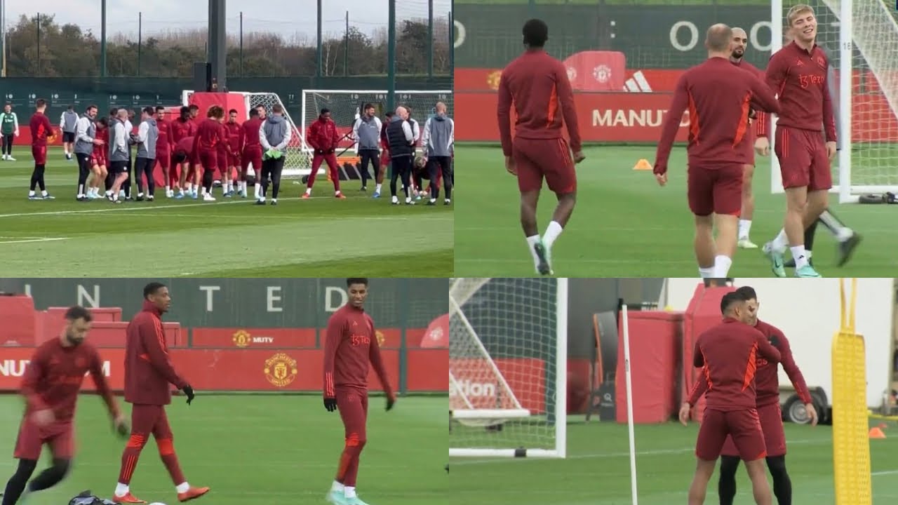 Manchester United training today, Casemiro and Reguilon trains for ...