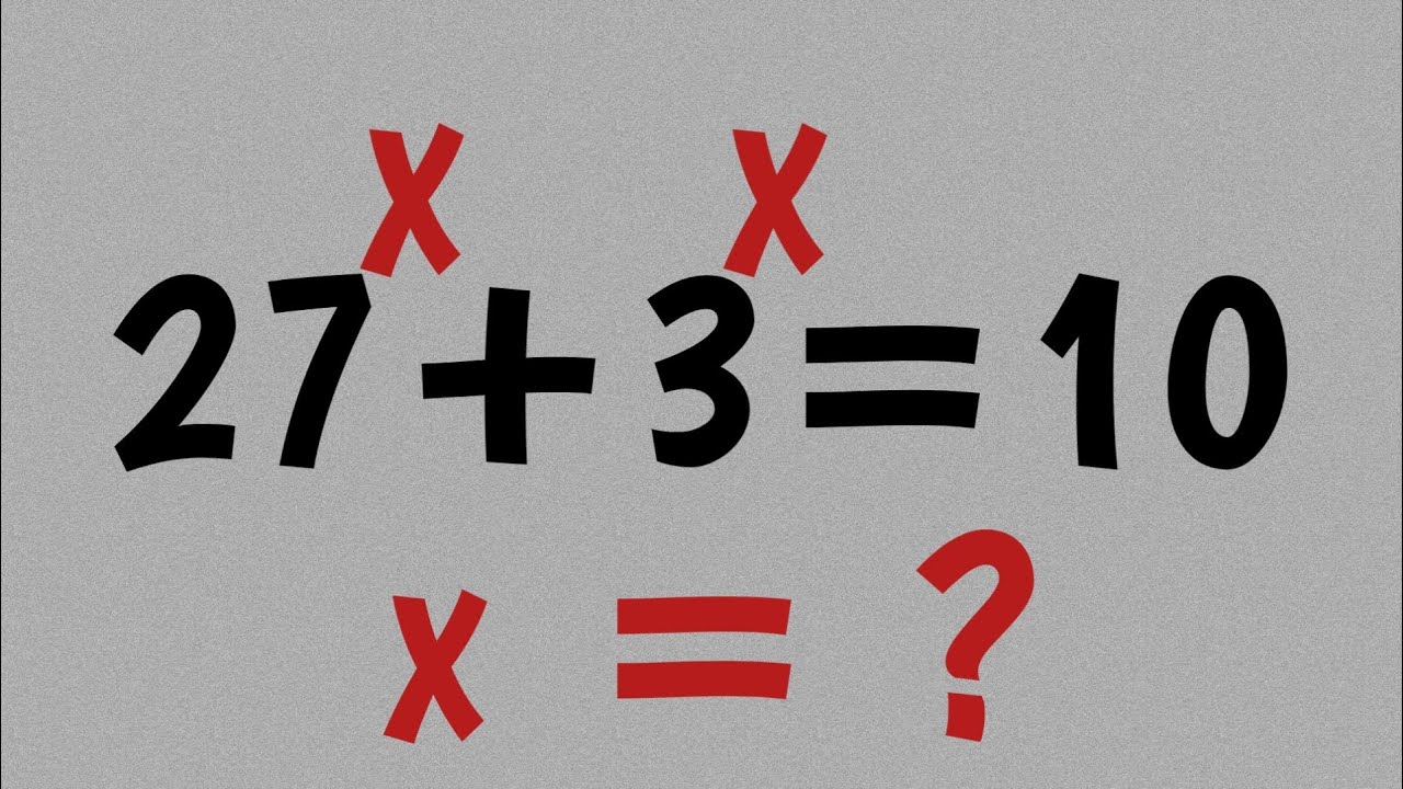 A Nice Algebra Math Olympiad Problem// Find The value of X/ 27^x+3^x=10 ...